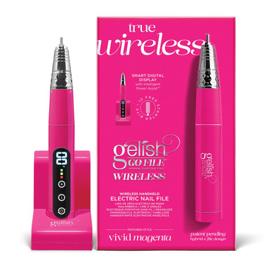 Gelish MINI Go File Cordless Nail File - Vivid Magenta