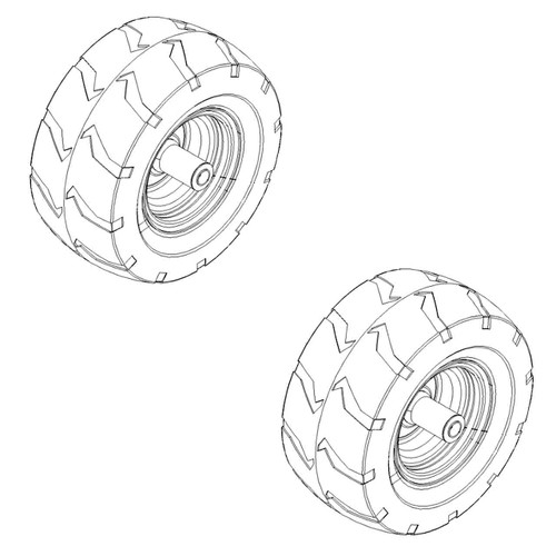 Front Tire Kit For TITAN TORO Mower Model 76401 | Small Engines Pro Dealer