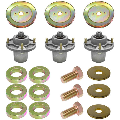 Complete Spindle Kit With Pulleys For Hustler Raptor XD 60" Model ...