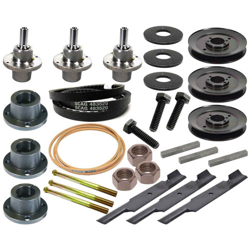 Complete Deck Moving Parts Maintenance Kit For Scag V-Ride II 61" Model ...