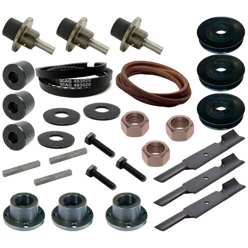 Complete Deck Moving Parts Maintenance Kit For Scag V-Ride II 52" Model ...
