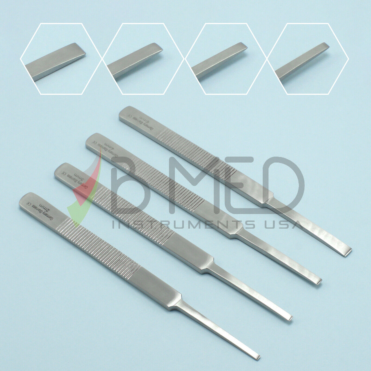 Cerkes Micro Osteotomes Set 2mm 3mm 4mm 6mm