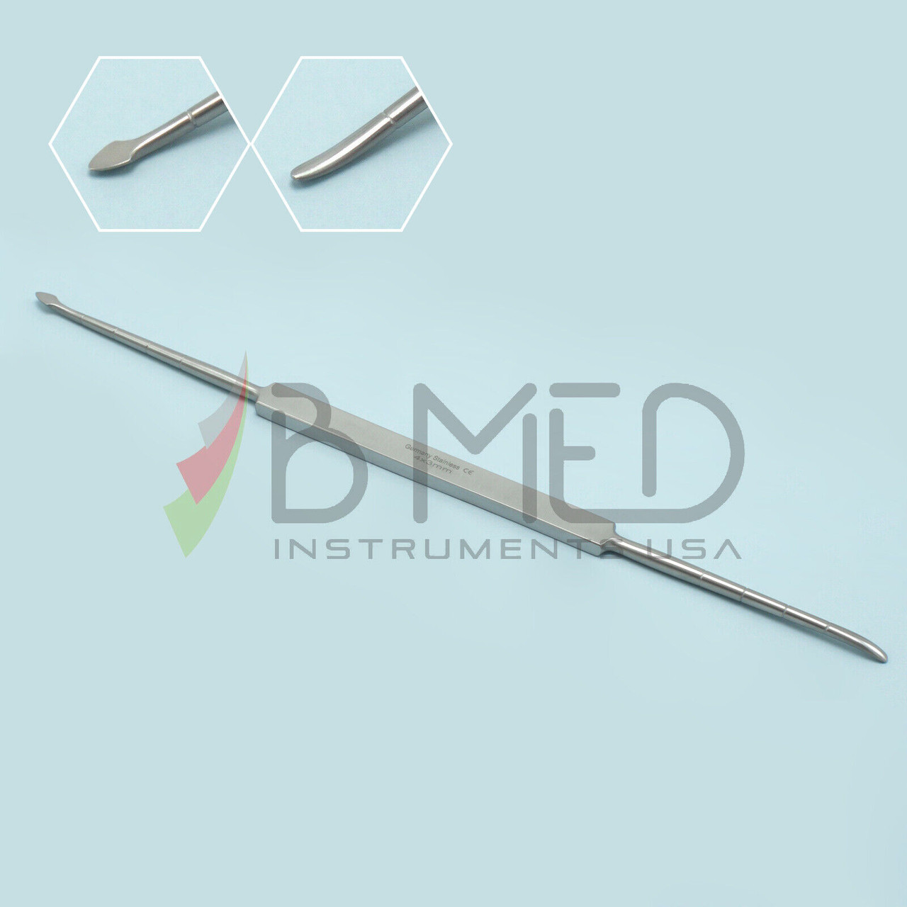 Cottle Septum Elevators Graduated 3mm Spatula / 4mm Rounded 9"