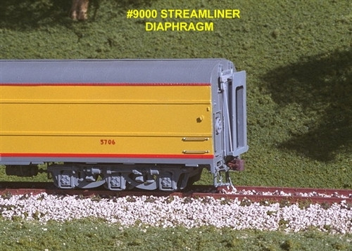 HO Diaphragms for Streamliners, 6 pack (gray) - American Limited Models