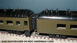 HO Diaphragms for MDC/Roundhouse/Athearn Harriman Car (black ...