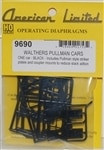 HO Diaphragms for Walthers Pullman Car (black) - American Limited Models