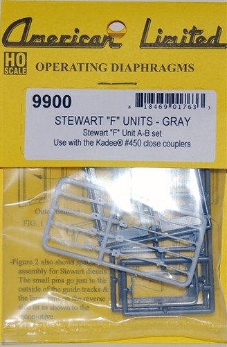 HO Diaphragms for Stewart F Unit Diesels (gray) - American Limited Models