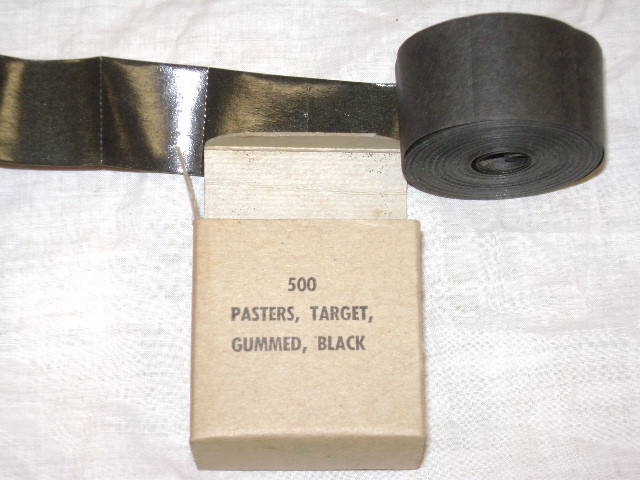 U.S. Military Gummed Target Pasters (black) - Billings Army Navy ...