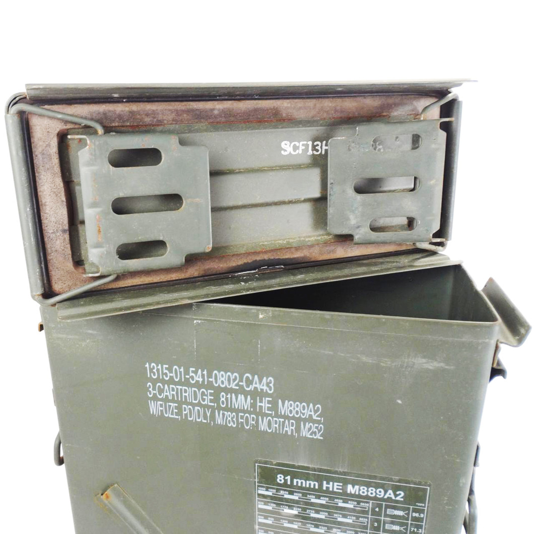 U.S. Military 81MM Mortar Ammo Can