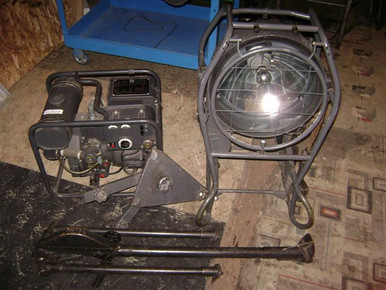 Swiss Military Spotlight with Generator 400 watts - Billings Army Navy ...