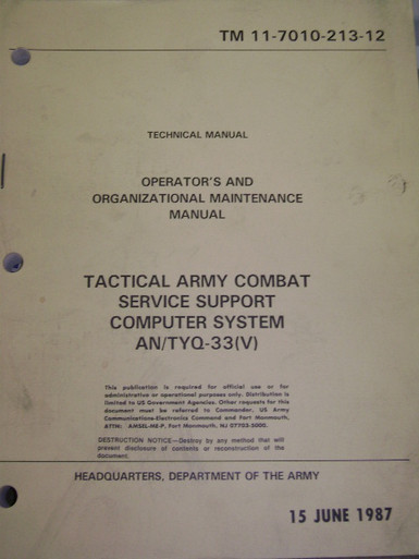 U.S. Army Tactical Combat Computer System - Billings Army Navy Surplus ...