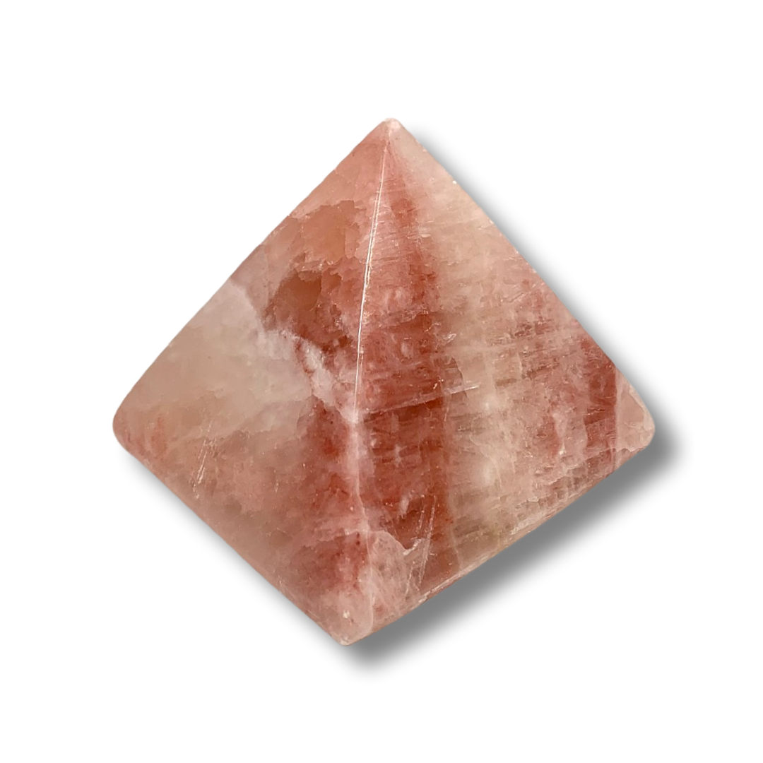 Red Rose Calcite Pyramid - Ice Imports
