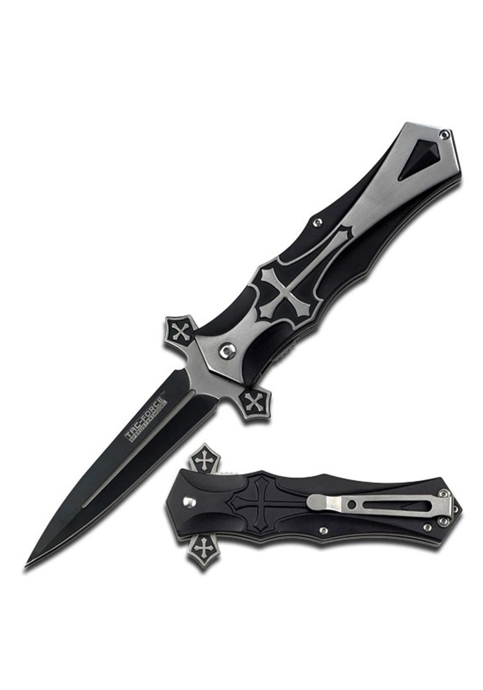 Spring Assisted Knife - Cross - Ice Imports