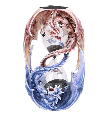 Red and Blue Dragon Sand Timer - Ice Imports