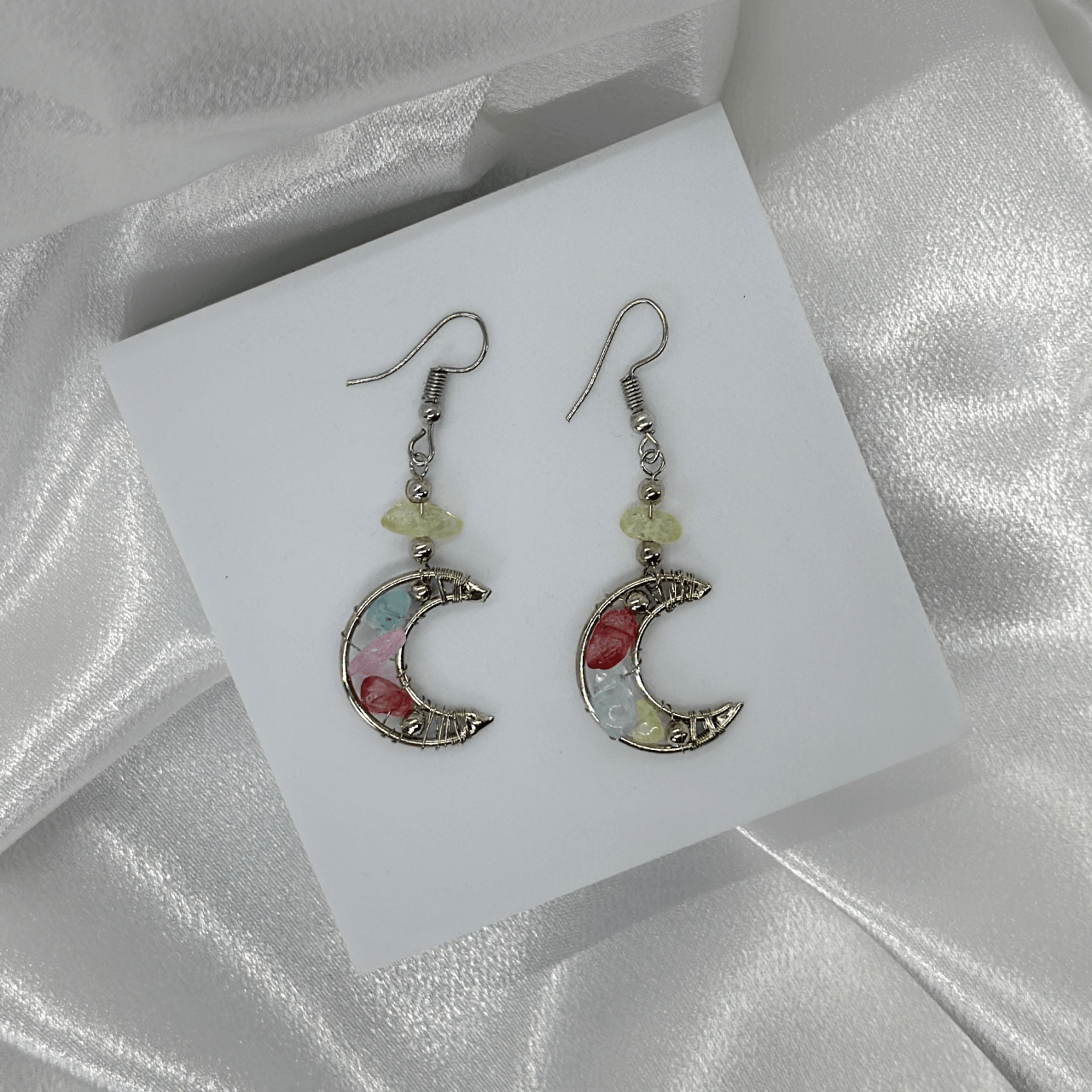 Pastel Moon Earrings