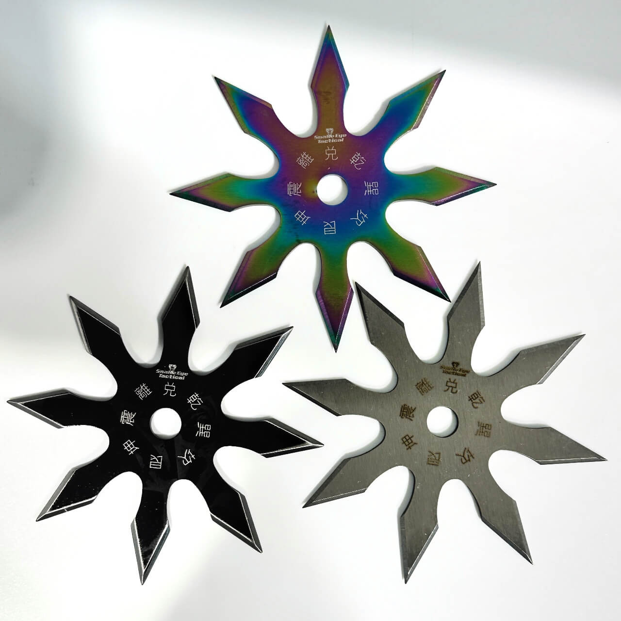 Tri Color Throwing Star Set - Ice Imports