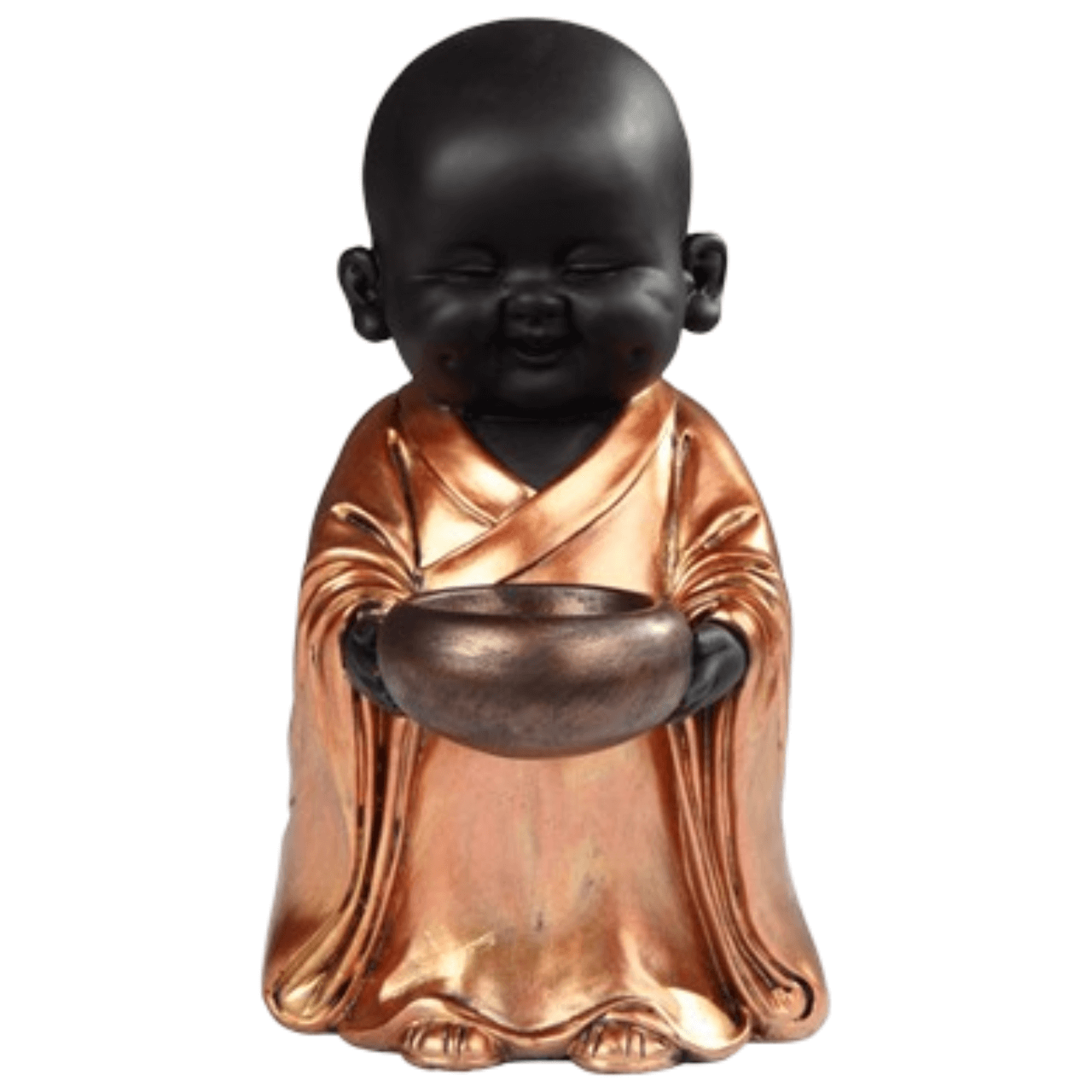 Gold & Black Monk Standing - Ice Imports