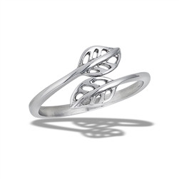 Stainless Steel Leaf Ring