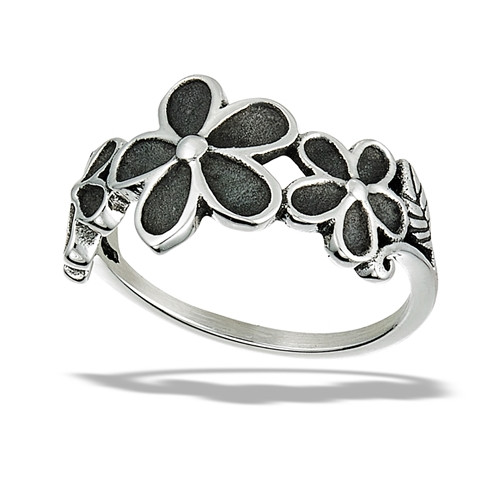 Stainless Steel Flower Ring
