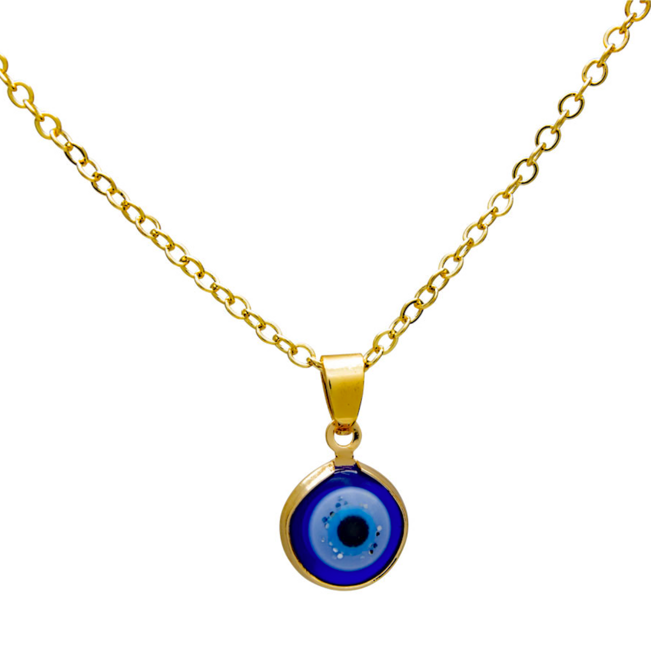 Golden Evil Eye Necklace - Ice Imports