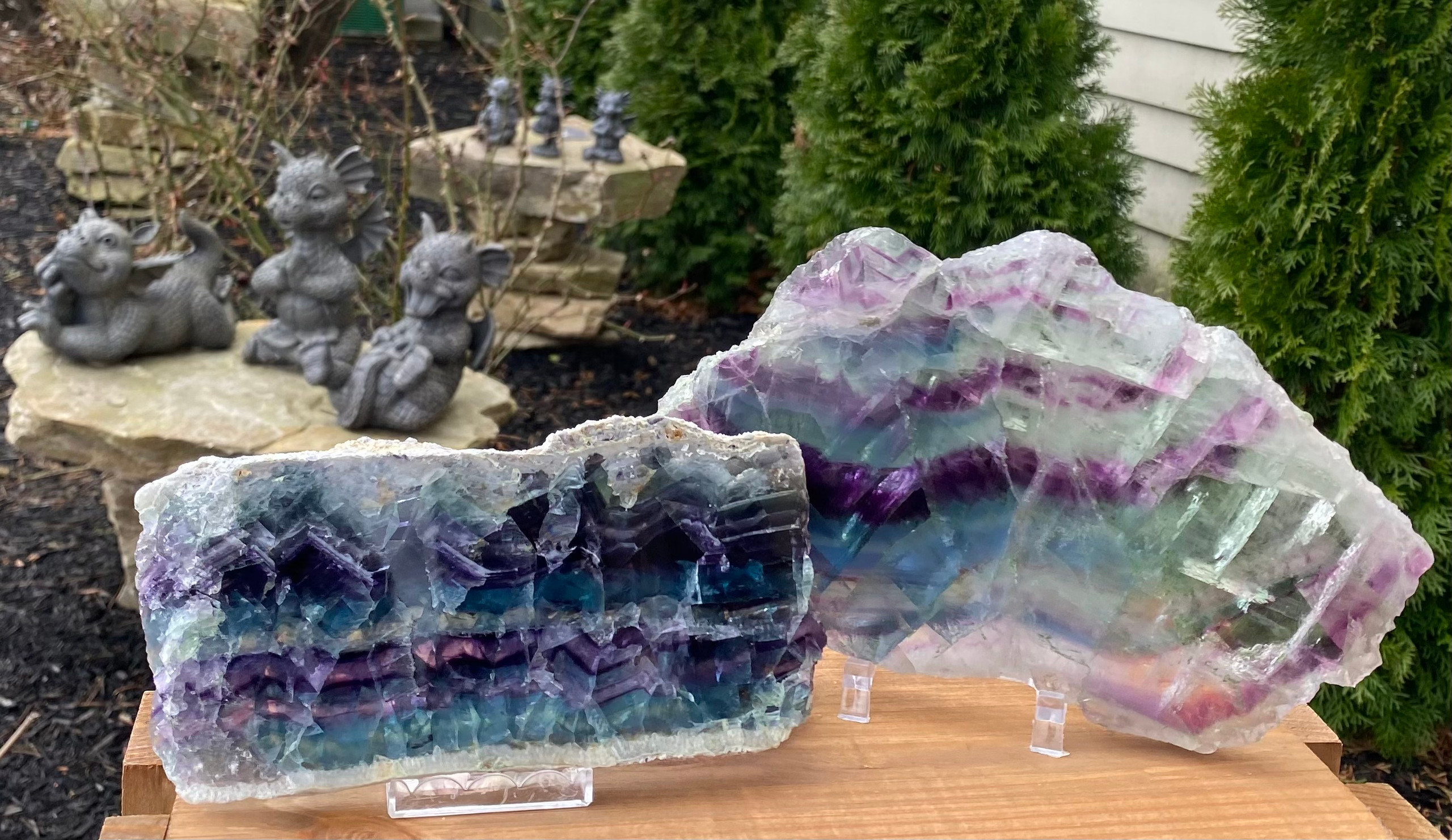 Raw Azurite & Malachite Slice - Ice Imports
