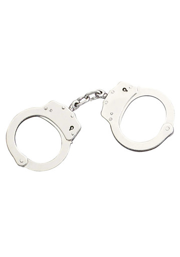 Silver Double Lock Handcuffs - Ice Imports