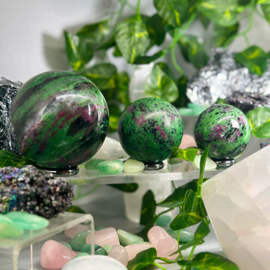 Ruby in Zoisite Sphere - Ice Imports