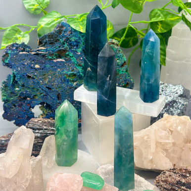 Blue Fluorite Point - Ice Imports