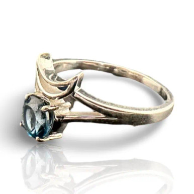 Moon Blue Topaz Ring
