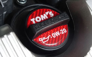 TOM'S Racing- Oil Filler Cap Garnish Sticker 5W-30