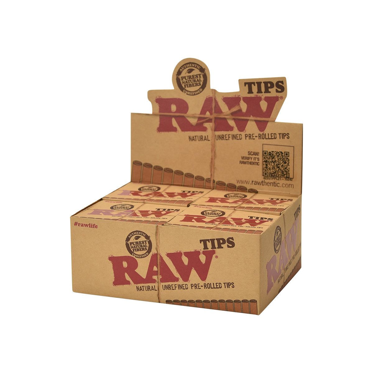 RAW Pre-Rolled Tips - 20pk - The Cloud Supply