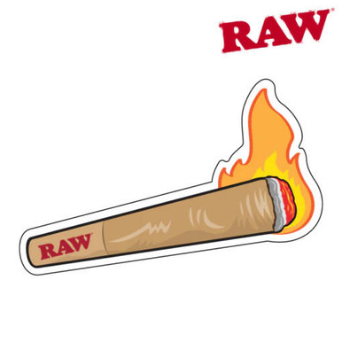 Raw Sticker Burning Cone - The Cloud Supply
