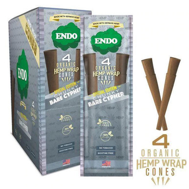 Endo Organic Hemp Wraps Cones 15pk - 4 Per Pack - The Cloud Supply