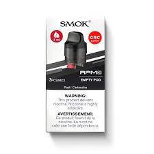 SMOK Rpm C Empty Pods Black- 3pk - The Cloud Supply