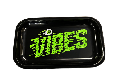 Vibes Medium Aluminum Rolling Tray - Green Slime