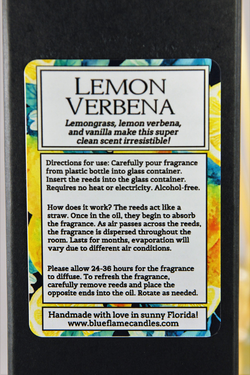 Lemon Verbena Fragrance Diffuser - Blue Flame Candles