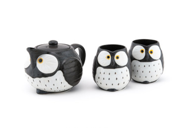 Owl Teapot and Tea Cups Set | Whimsical Tea Set