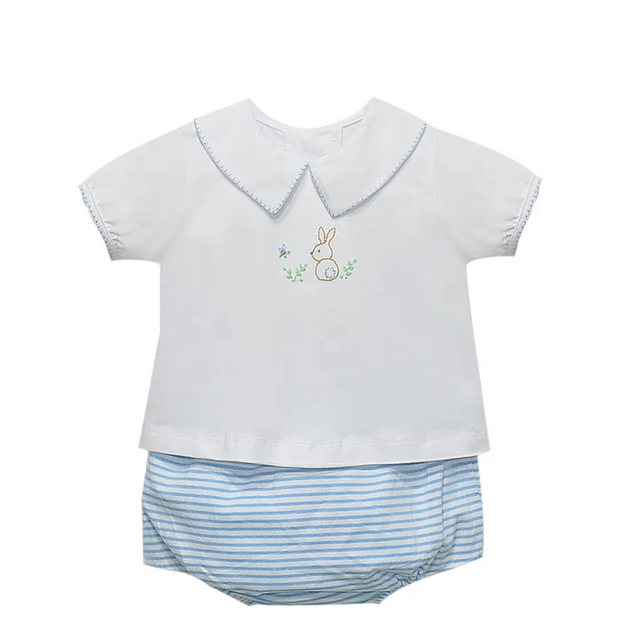 Little Cottontail Blue Sonny Short Set - klassy kids