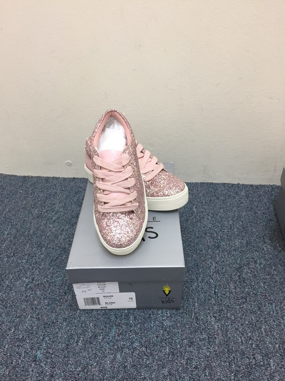 Volatile Kids Glitter lace up sneaker - klassy kids