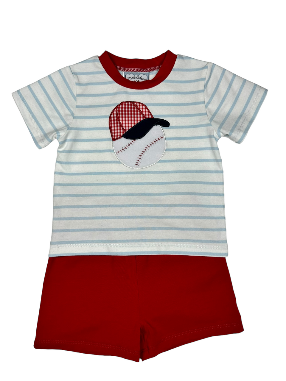 Baseball Boys Applique Short Set - klassy kids
