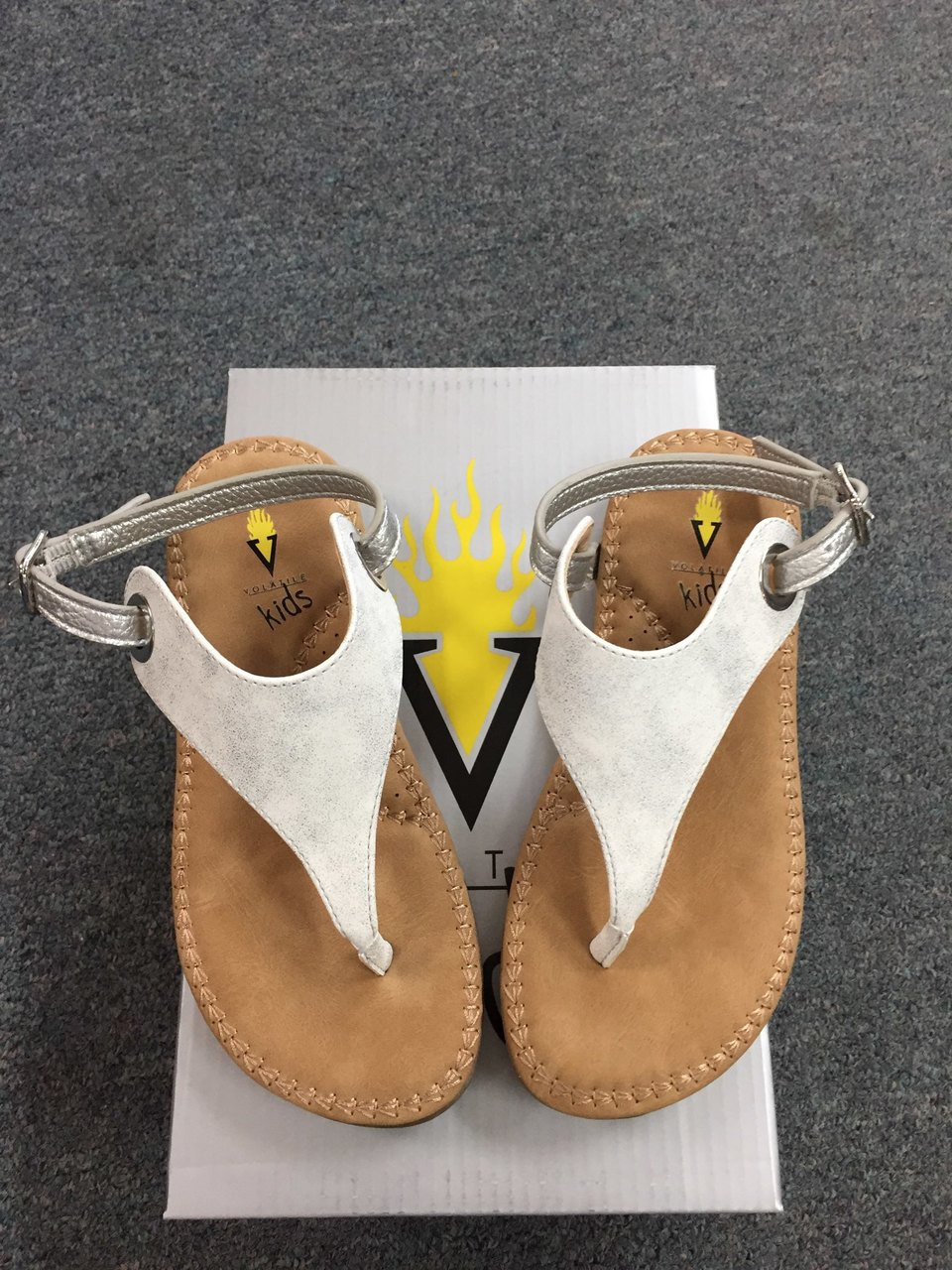 Volatile Kids, Hooded Thong Sandal,W/Sling Strap - klassy kids