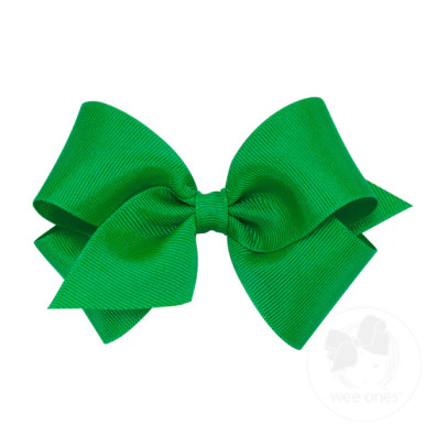 Small soild gro basic bow - klassy kids