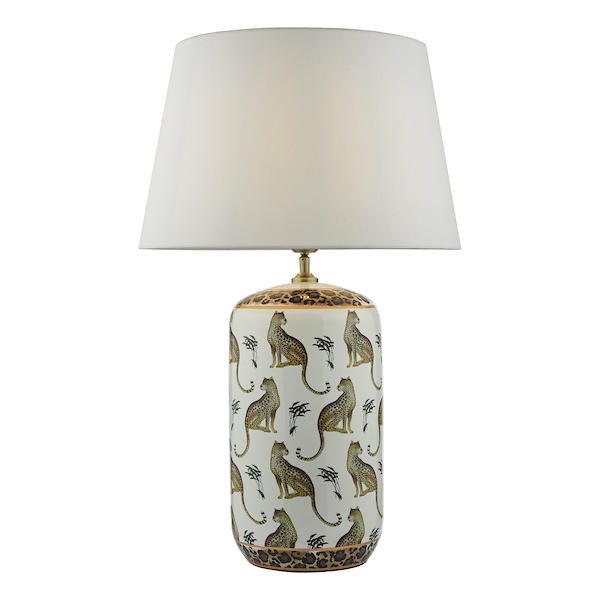 Peony Porcelain Floral Motif Table Lamp Base Only