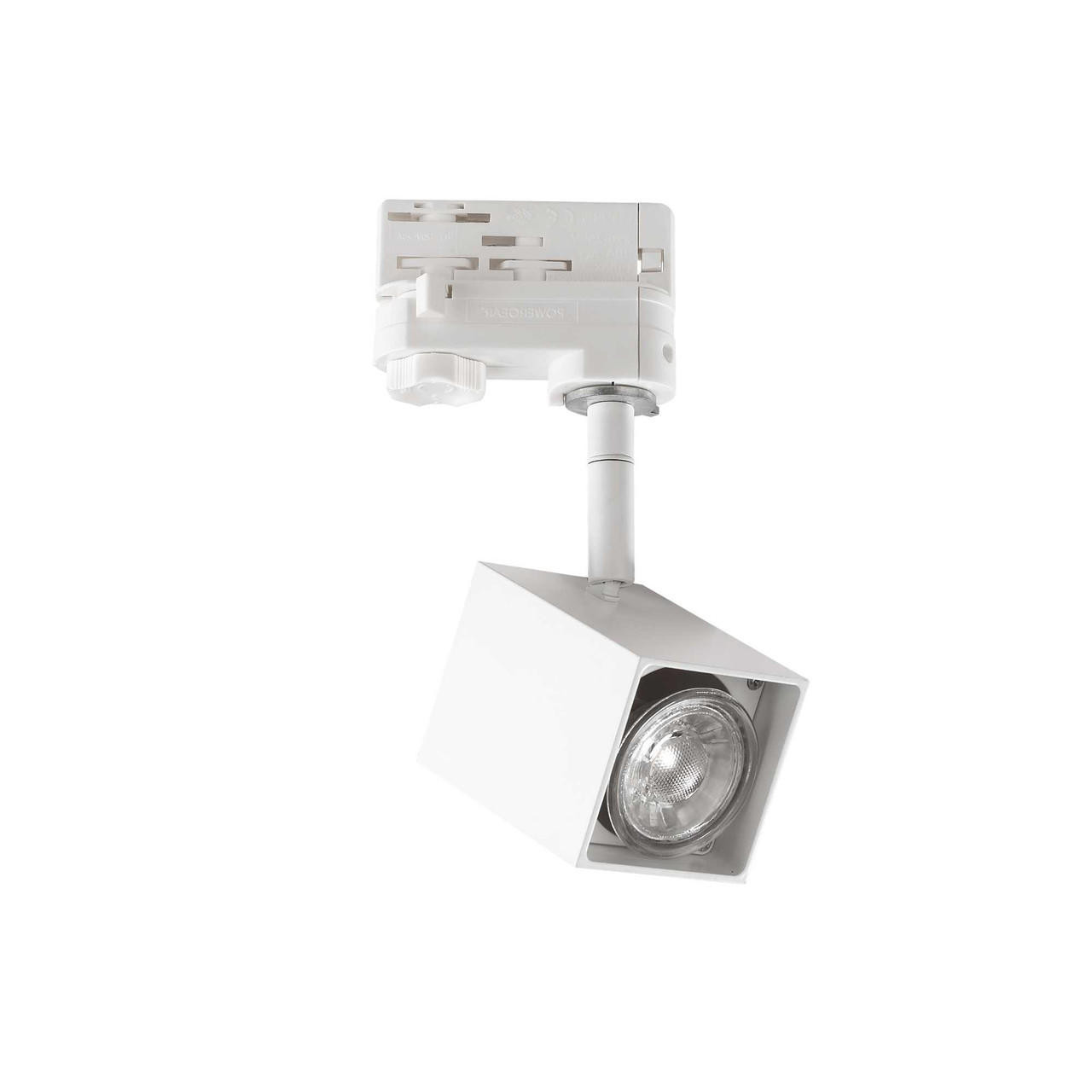 Bullet White Adjustable Head Track Spotlight