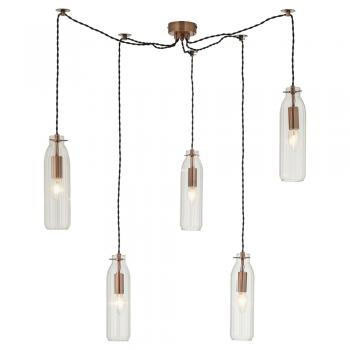 Kersen 3 Light Copper Cluster Pendant Light