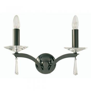 Wroxton 2 Light Chrome Candle Wall Light
