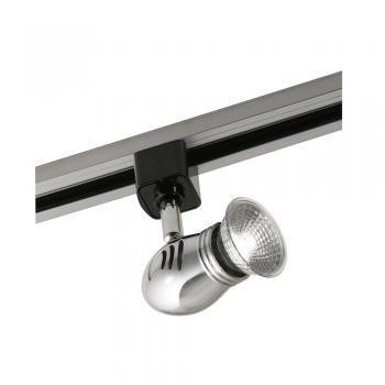 Bas Chrome Adjustable Head Track Spotlight
