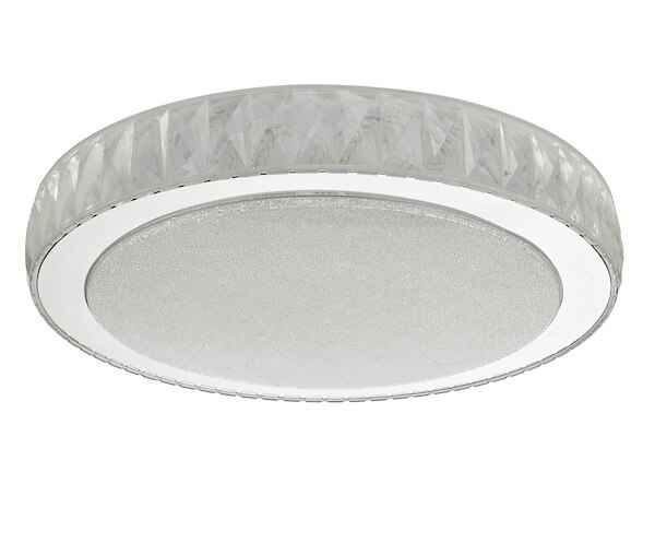 Akelia Acrylic Large Stainless Steel LED Flush Ceiling Light