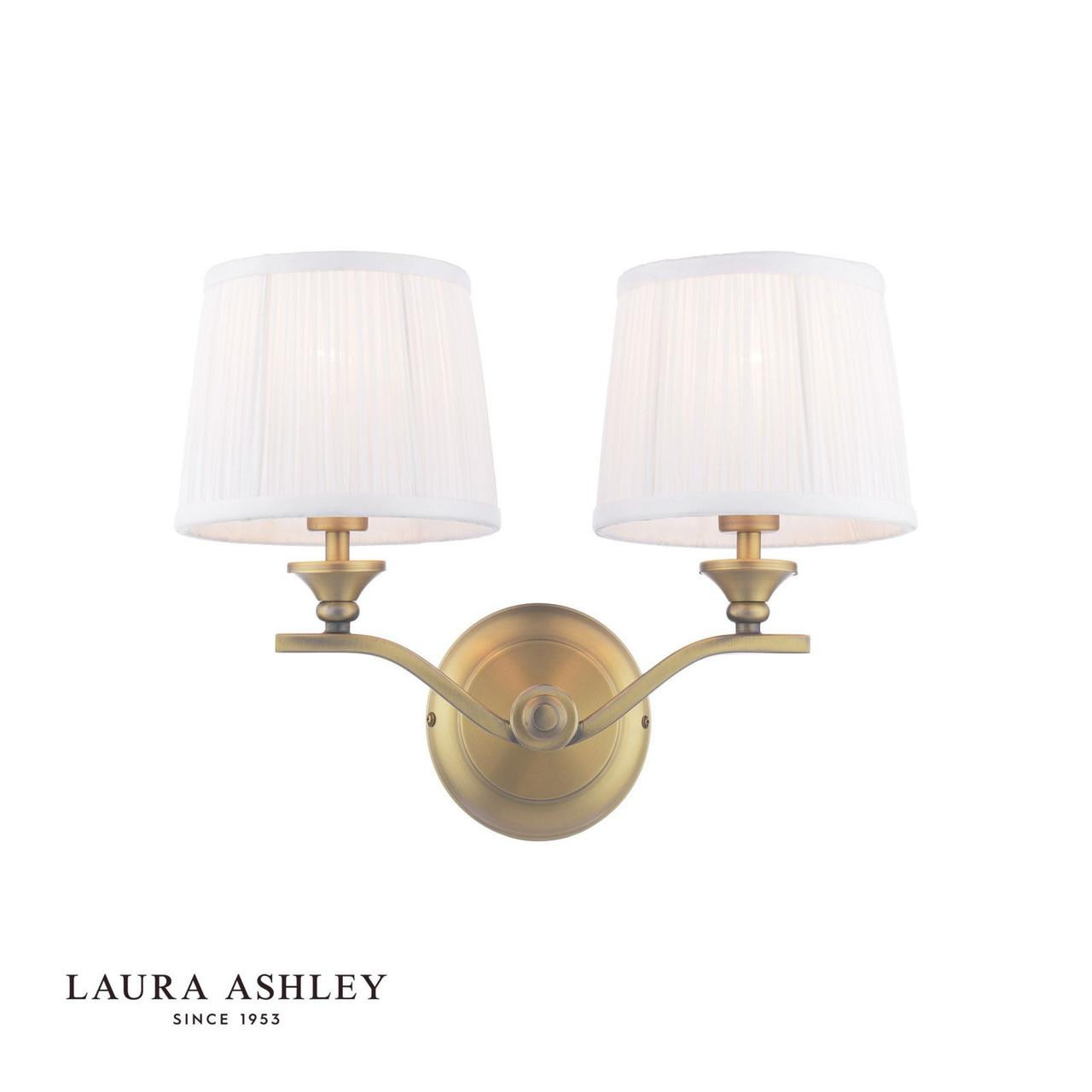 Hemsley 6 Light Matt Antique Brass with White Shade Chandelier