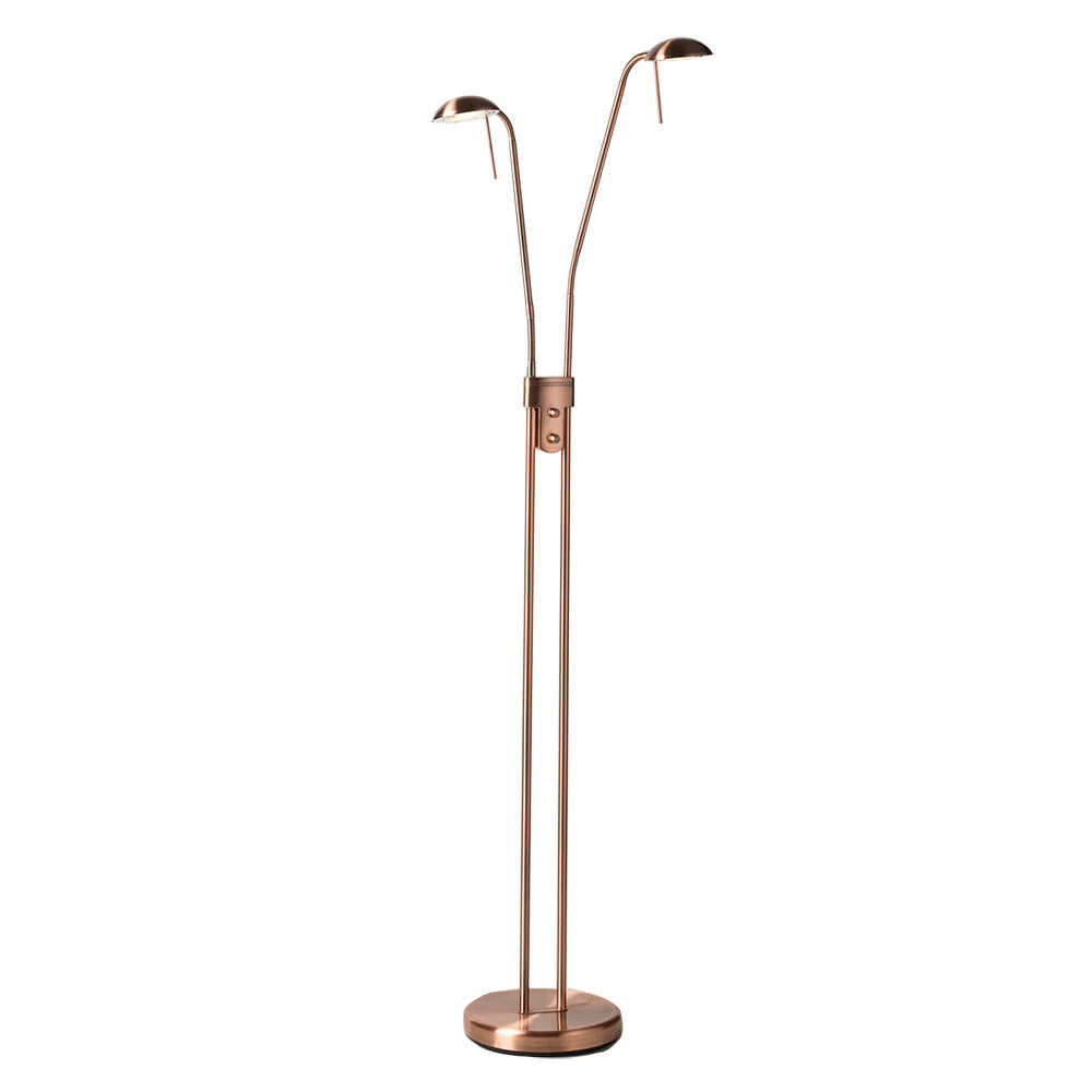 Juma 2 Light Copper Adjustable Floor Lamp